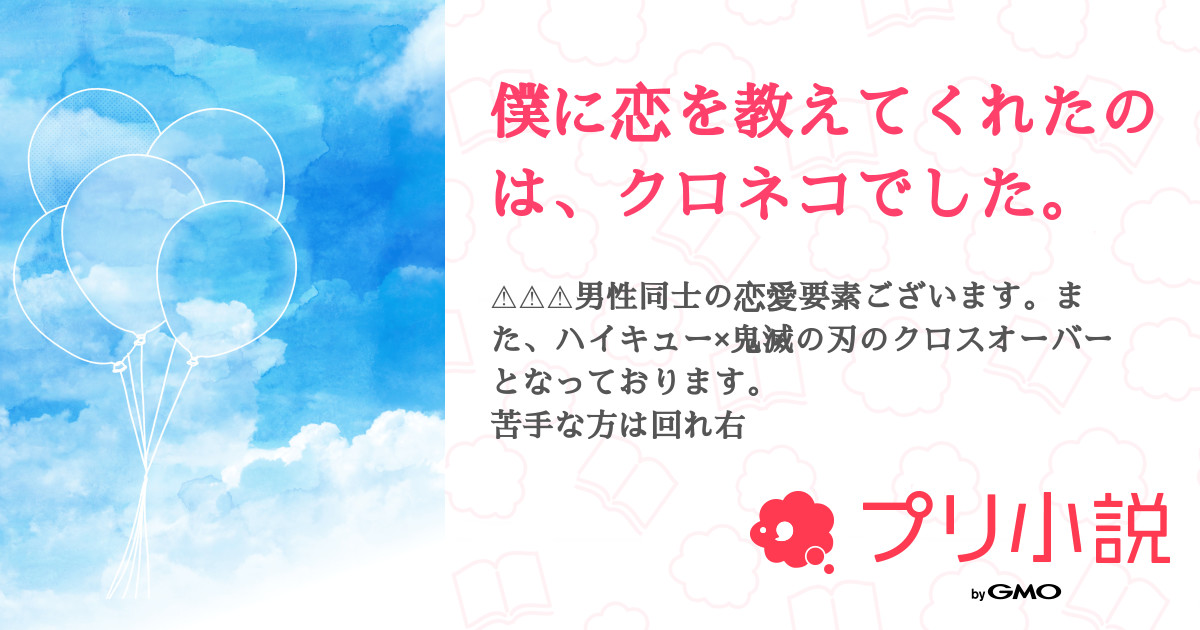 僕に恋を教えてくれたのは、クロネコでした。(chicoさんの小説・夢小説) 無料スマホ夢小説ならプリ小説 Bygmo